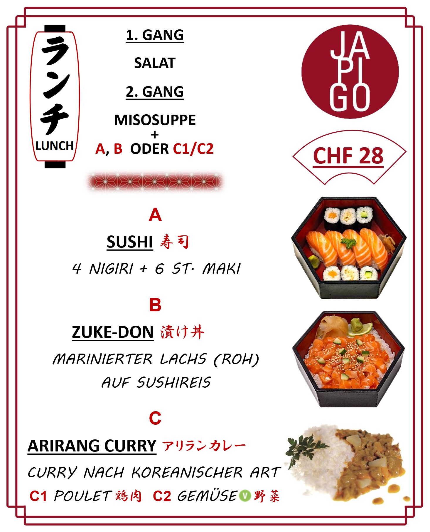 Home - Japigo. Japanisches Restaurant in Bern